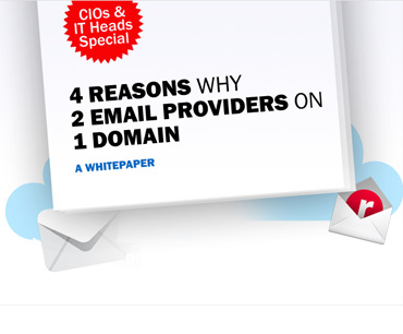 benefits two email providers - Rediffmail for Work